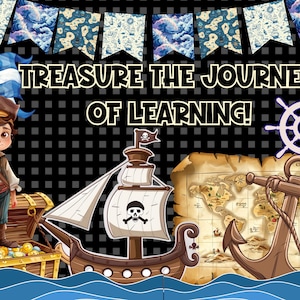 Classroom Bulletin Board Pirate Theme Back to School Decor Educational ...