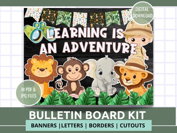 Jungle Theme Bulletin Board Sayings Wild Animal Themed Safari