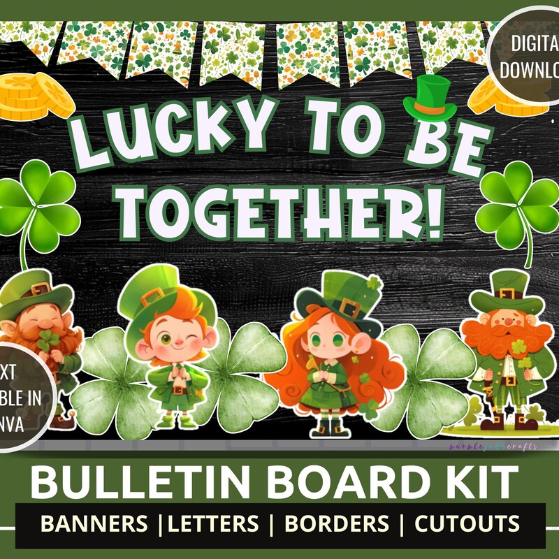 St Patricks Bulletin - Etsy