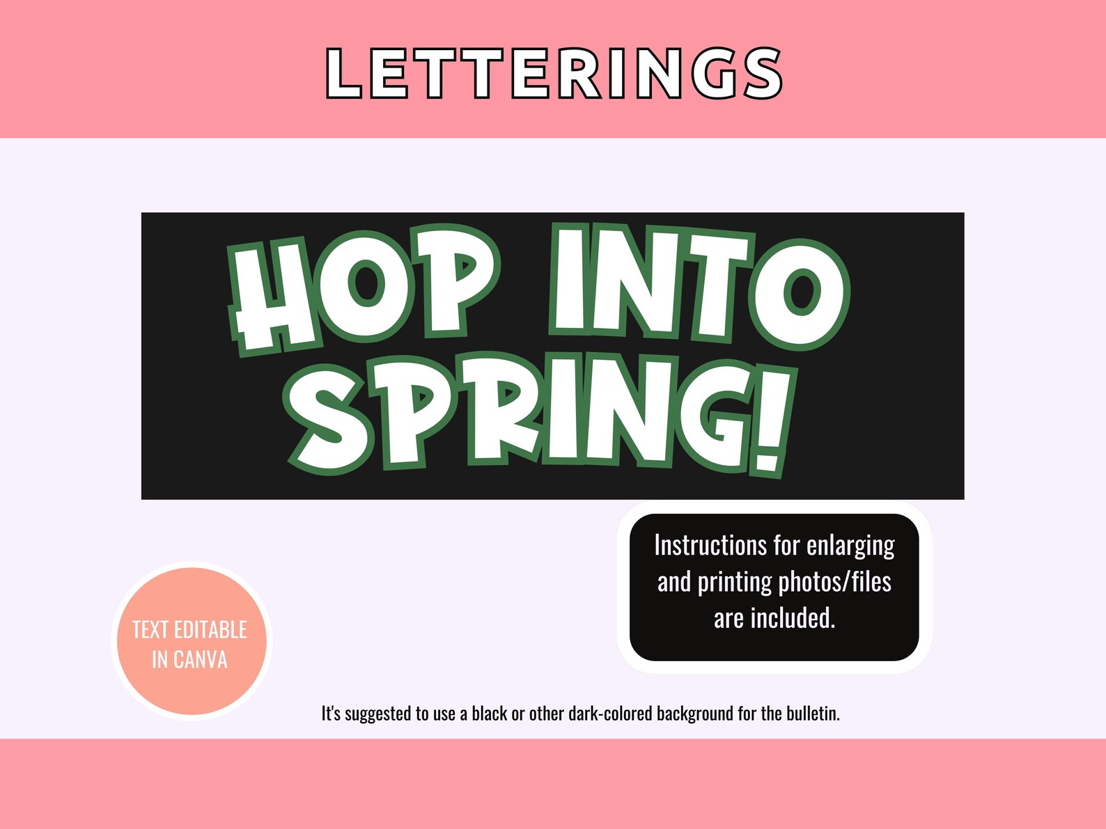 Spring Bulletin Board Kit With Bunny Theme Seasonal Classroom Decor ...