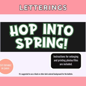 Spring Bulletin Board Kit With Bunny Theme Seasonal Classroom Decor ...