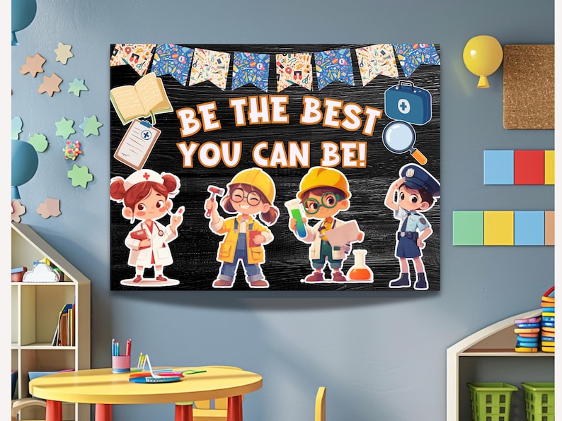 Children's Job Occupation Bulletin Board Set When I Grow up Bulletin ...