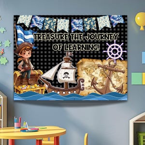 Classroom Bulletin Board Pirate Theme Back to School Decor Educational ...