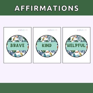 Affirmation Station Classroom Decor Jungle Safari Theme Positive ...