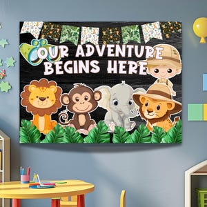 Classroom Bulletin Board Safari Jungle Theme Decor Set Back to School ...