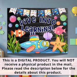 Classroom Bulletin Board Aquatic Theme Decor Set Back to School ...