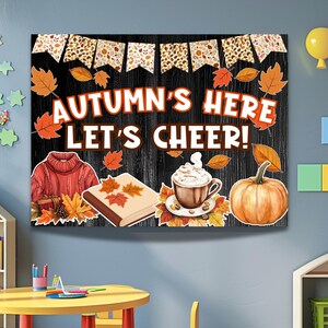 Cozy Autumn Bulletin Board Kit September Decor Ideas for Fall Weather ...