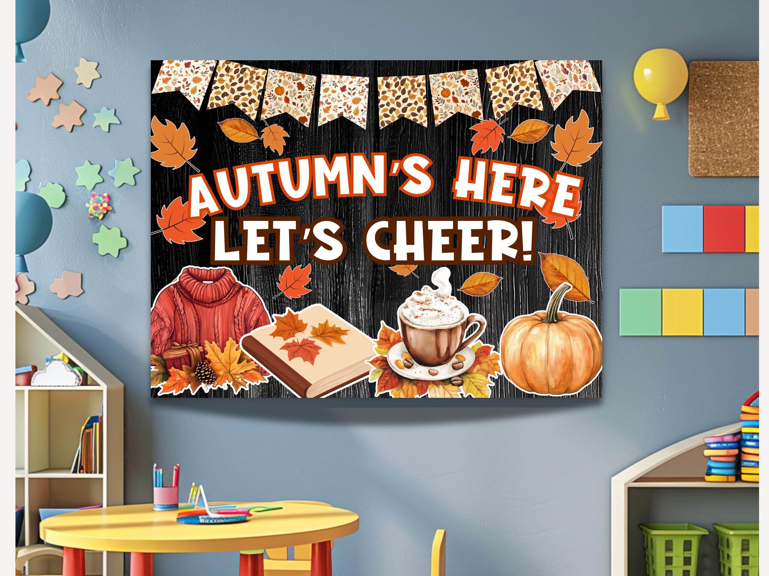 Cozy Autumn Bulletin Board Kit September Decor Ideas for Fall Weather ...