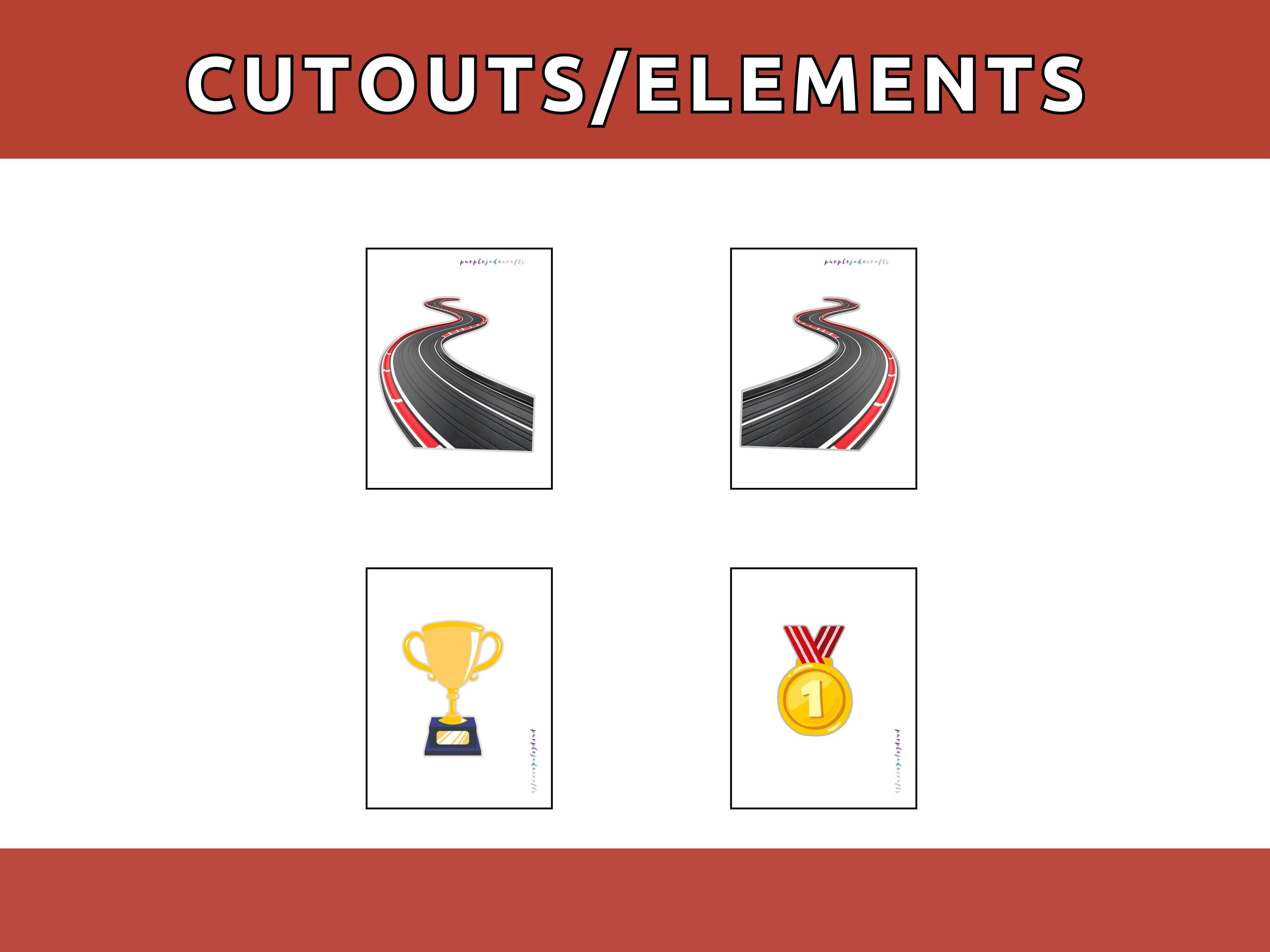 Colorful Race Car Bulletin Board Kit School Classroom Decor Supplies ...