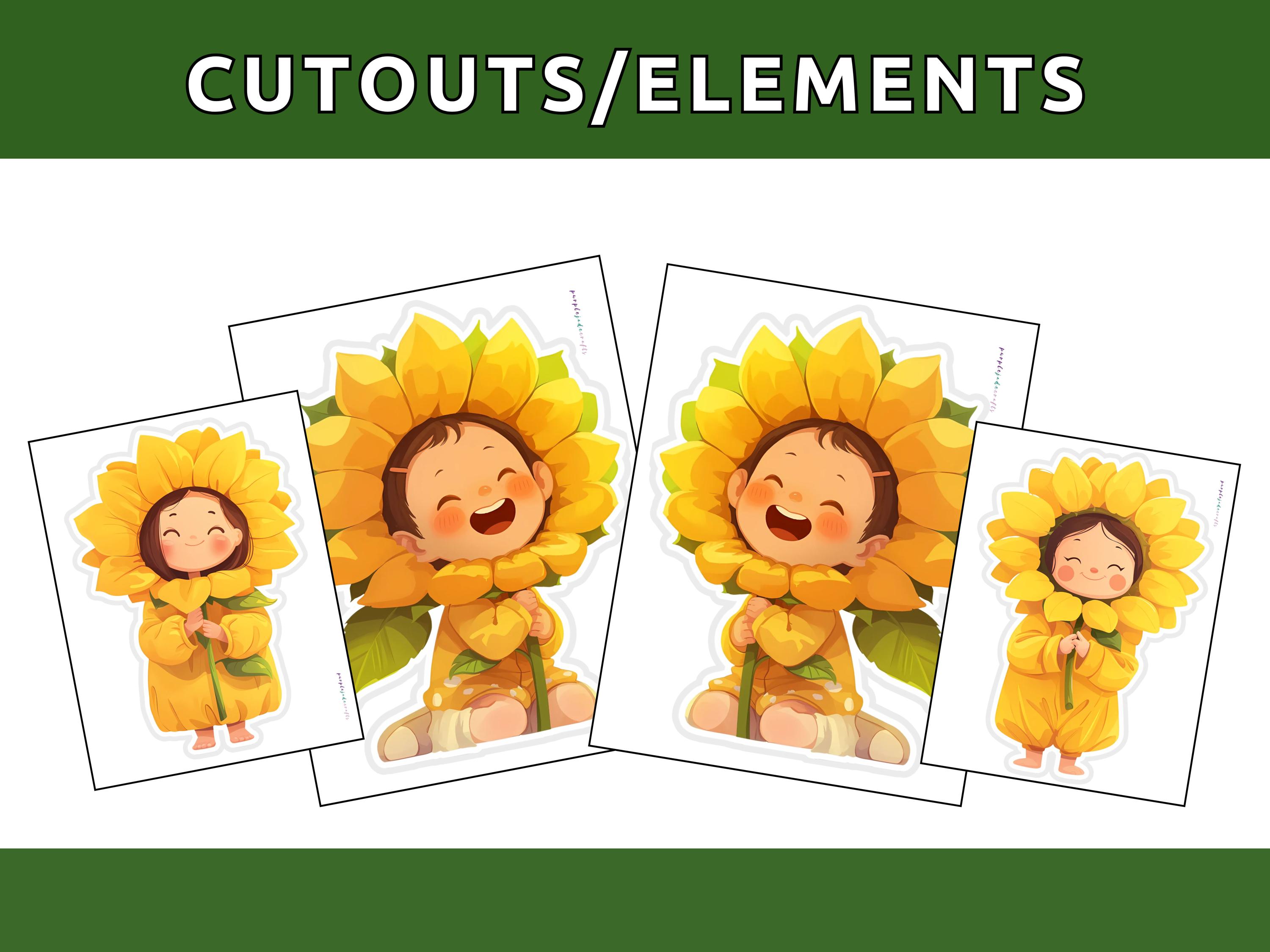 Sunflower Themed Bulletin Board Kit Printable Classroom Decor Kit ...