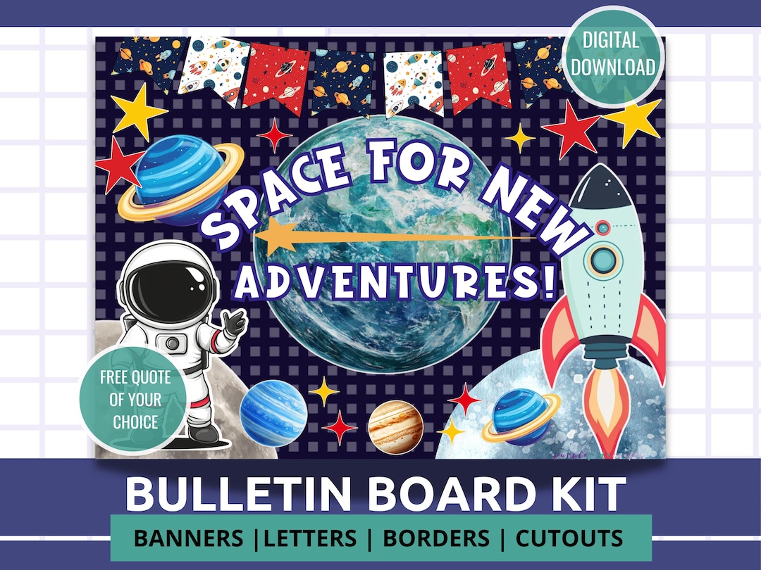 Bulletin Board Design Space Theme Back to School Solar System Theme ...
