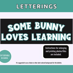 Spring Easter Bunny Bulletin Board Kit for Classroom | Printable Easter ...