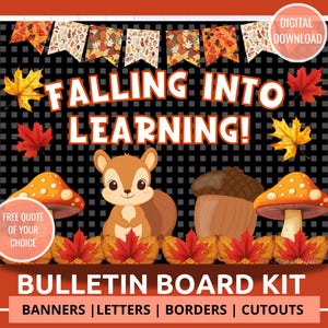 Bulletin Board Autumn Design Classroom Decor Trendy Design Seasonal Kit ...