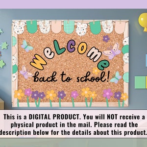 Back to School Bulletin Board Kit Pastel Color Bulletin Board Classroom ...