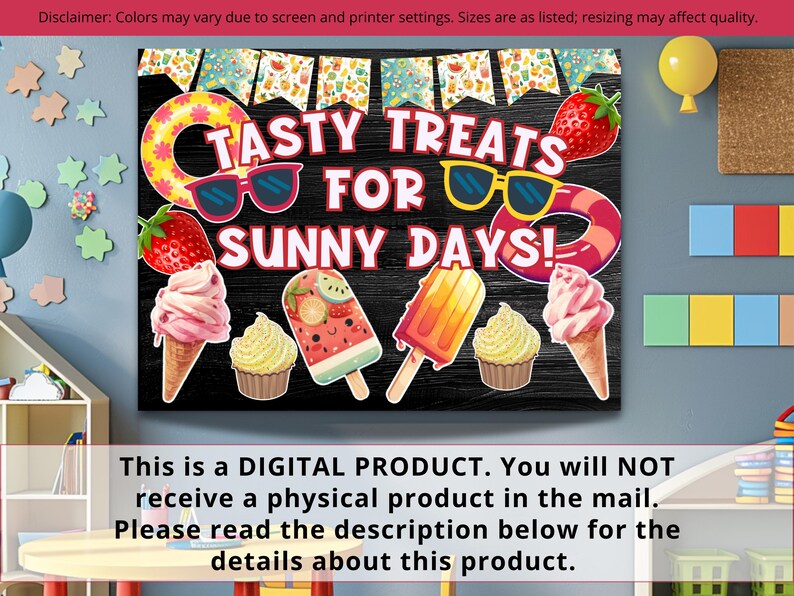 Summer Bulletin Board Kit Summer Tasty Treats Theme Classroom ...