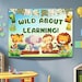 Jungle Safari Bulletin Board Kit: Wild About Learning Classroom Decor ...