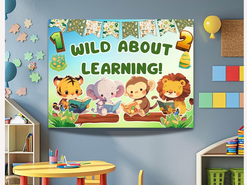 Jungle Safari Bulletin Board Classroom Back to School Bulletin Board ...