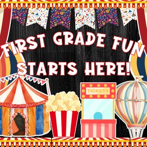Classroom Bulletin Board Design Carnival Fun Theme Decor Set Back to ...