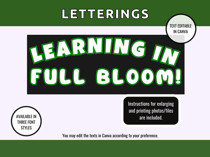 Sunflower Bulletin Board Kit Printable | Learning in Full Bloom ...