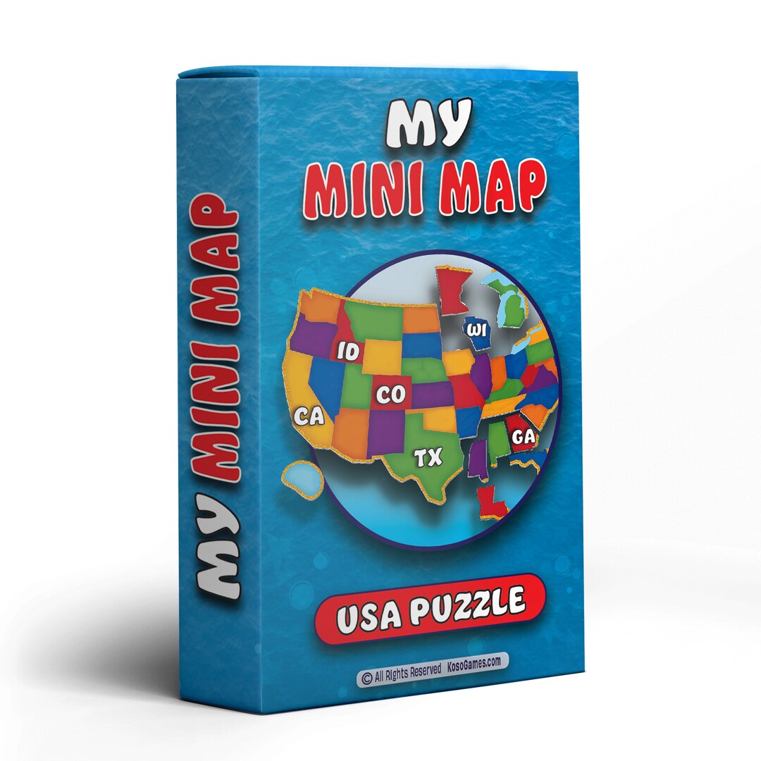 My Mini Map USA Puzzle - Etsy