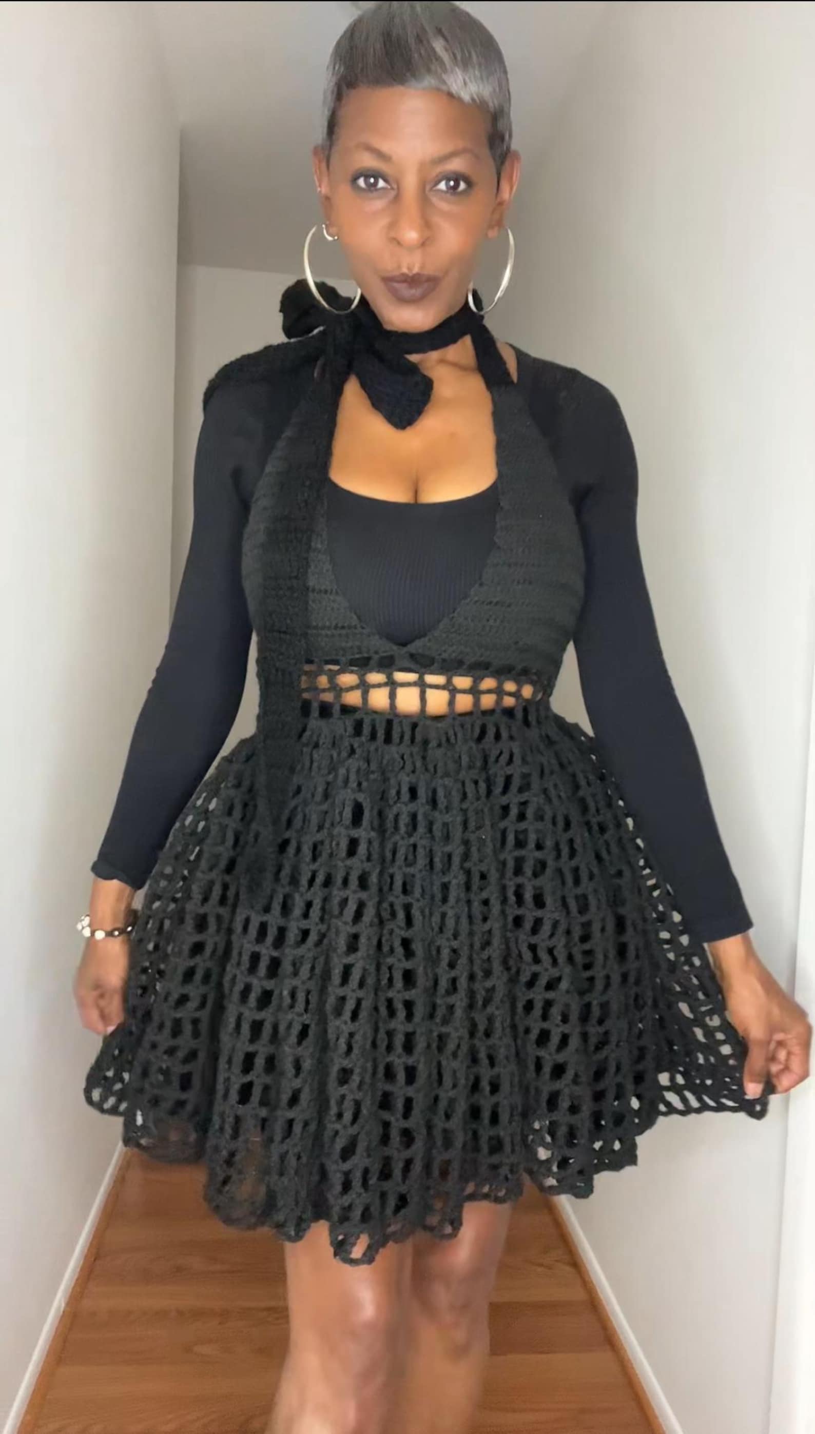 Ruffle Crochet Dress (million Dollar Dress) - Etsy