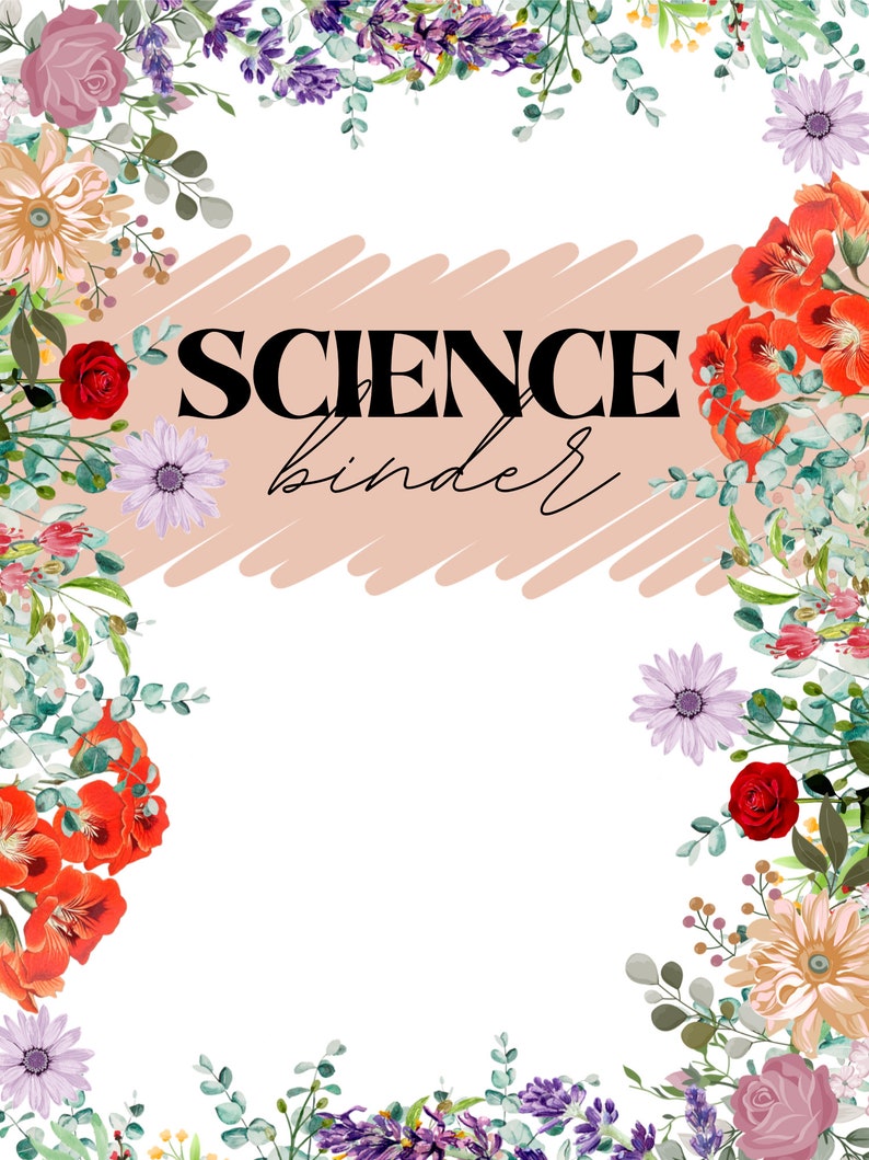 Girly Binder Covers Printable and Editable Binder Covers Elementary ...