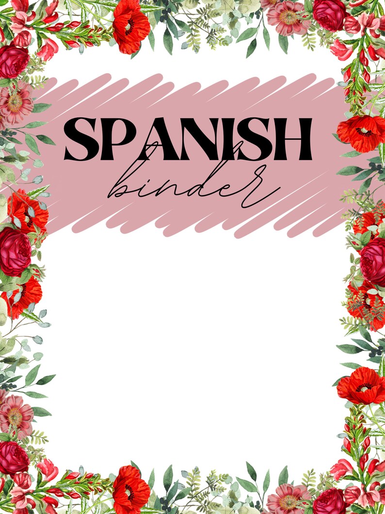 Girly Binder Covers Printable and Editable Binder Covers Elementary ...