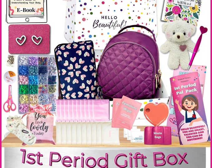First Period Kit Gift Box for Teens and Tweens First Period Box 1st ...