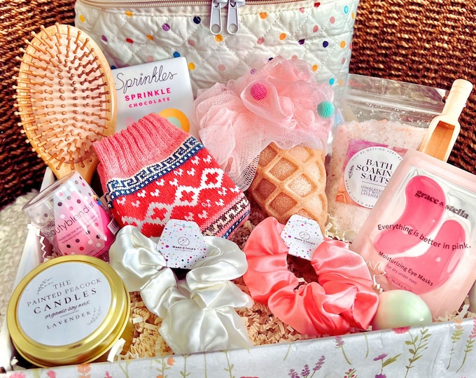 Personalized Tween Girl Gift Box / Teenager Birthday Gift Basket for ...
