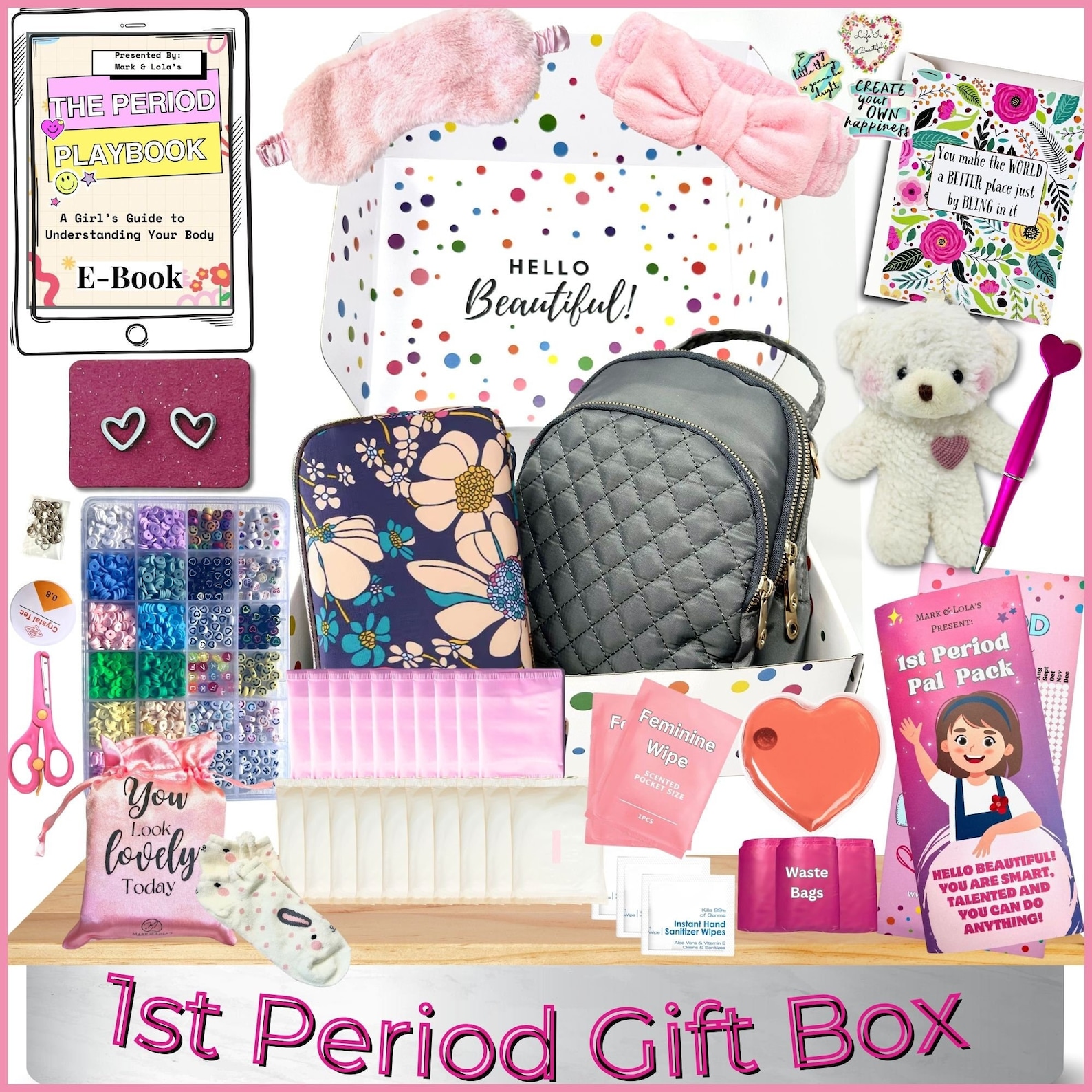 First Period Kit Gift Box for Teens and Tweens First Period Box 1st ...