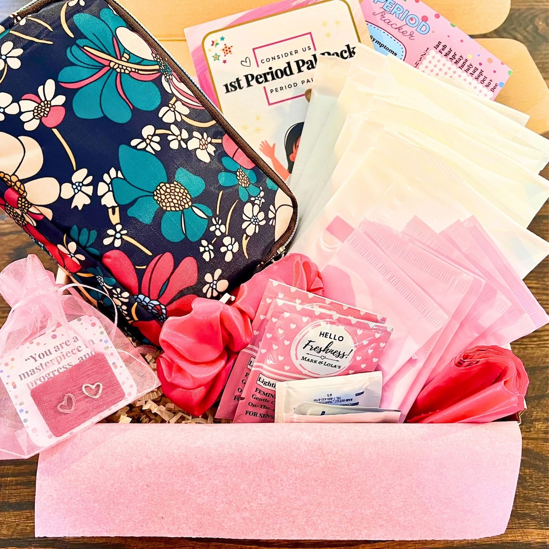 First Period Kit for Girls Tween 1st Period Starter Kit Period Box ...