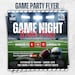 Editable Game Night Flyer Template | Monday Night Football Party ...