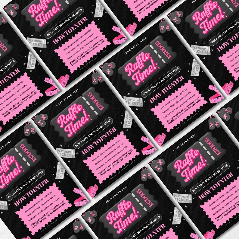 Editable Raffle Flyer Template for Giveaways & Contests | DIY Beauty ...
