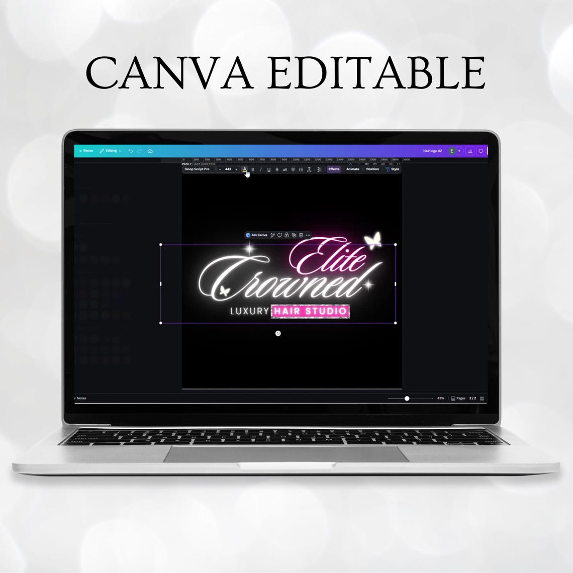 Customizable Hair Logo Designs for Beauty Salons, Nail Techs, and ...