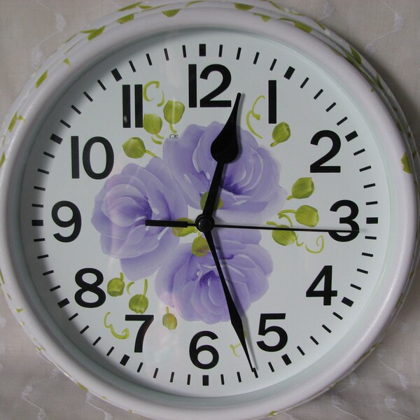 Hand Painted Clock - Etsy
