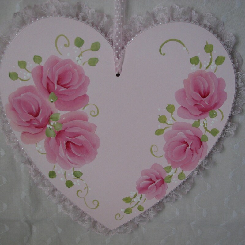 Hand Painted Heart - Etsy