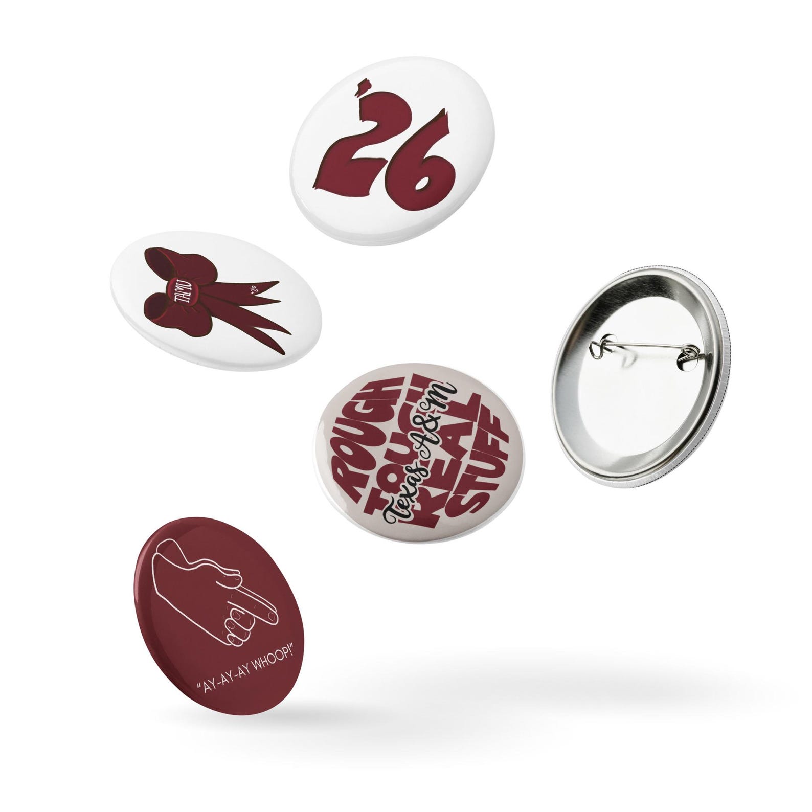 Aggie Game Day Buttons Class of '26 Set | Aggie Pinback Buttons | Texas ...