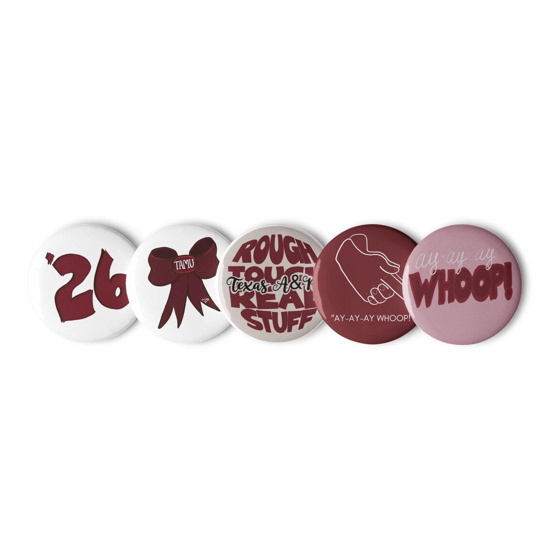Aggie Game Day Buttons Class of '26 Set | Aggie Pinback Buttons | Texas ...