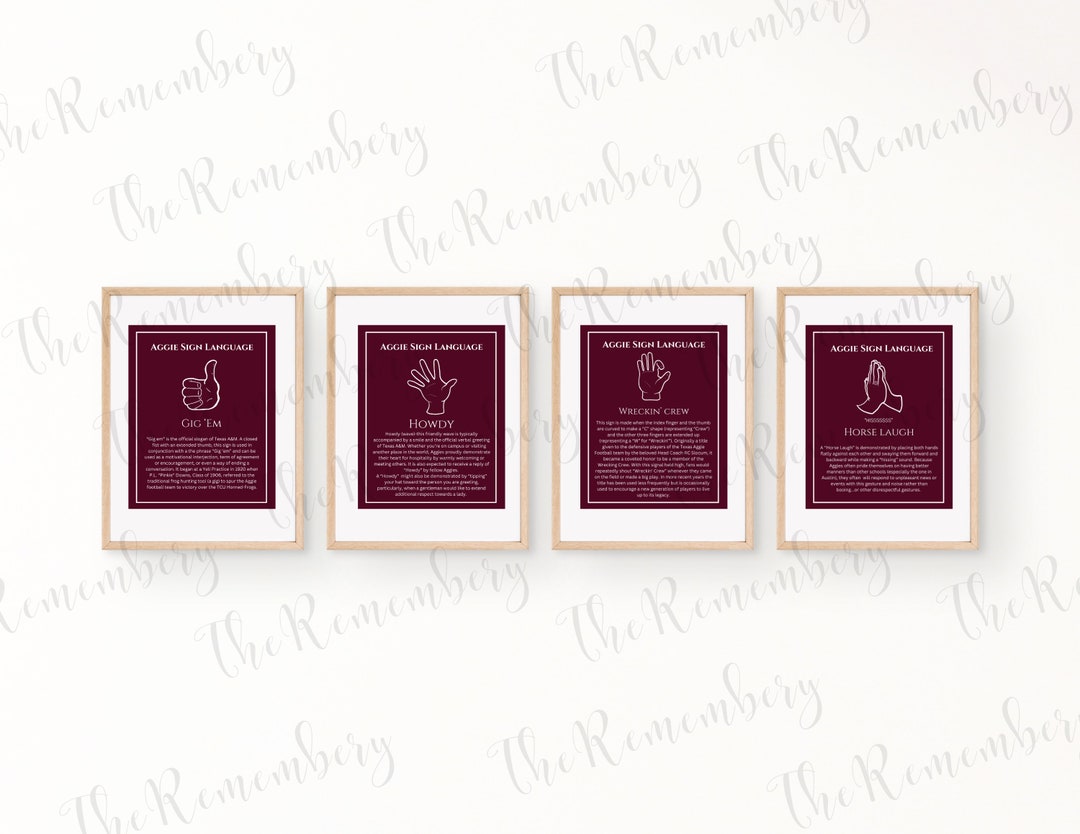 8x10 A&M Old Army Poster Pack | Digital Print | TAMU Posters | Aggies ...