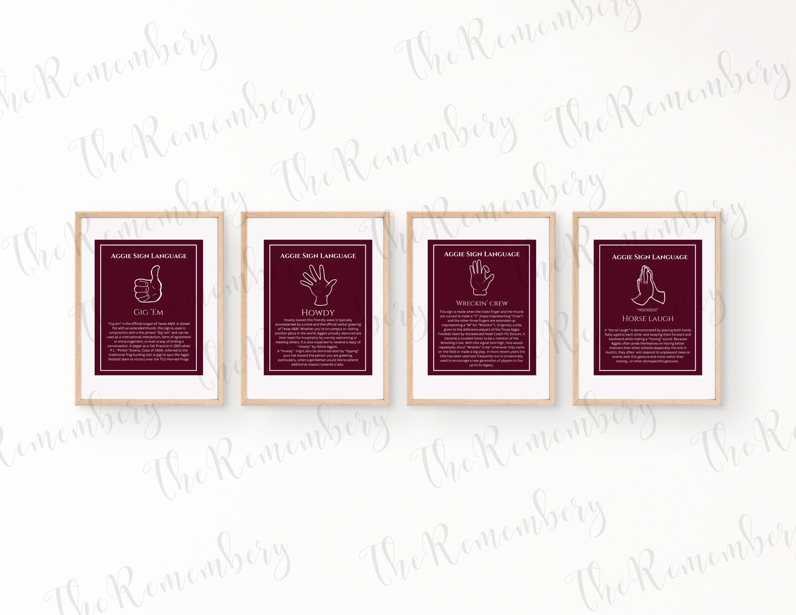 8x10 A&M Old Army Poster Pack | Digital Print | TAMU Posters | Aggies ...