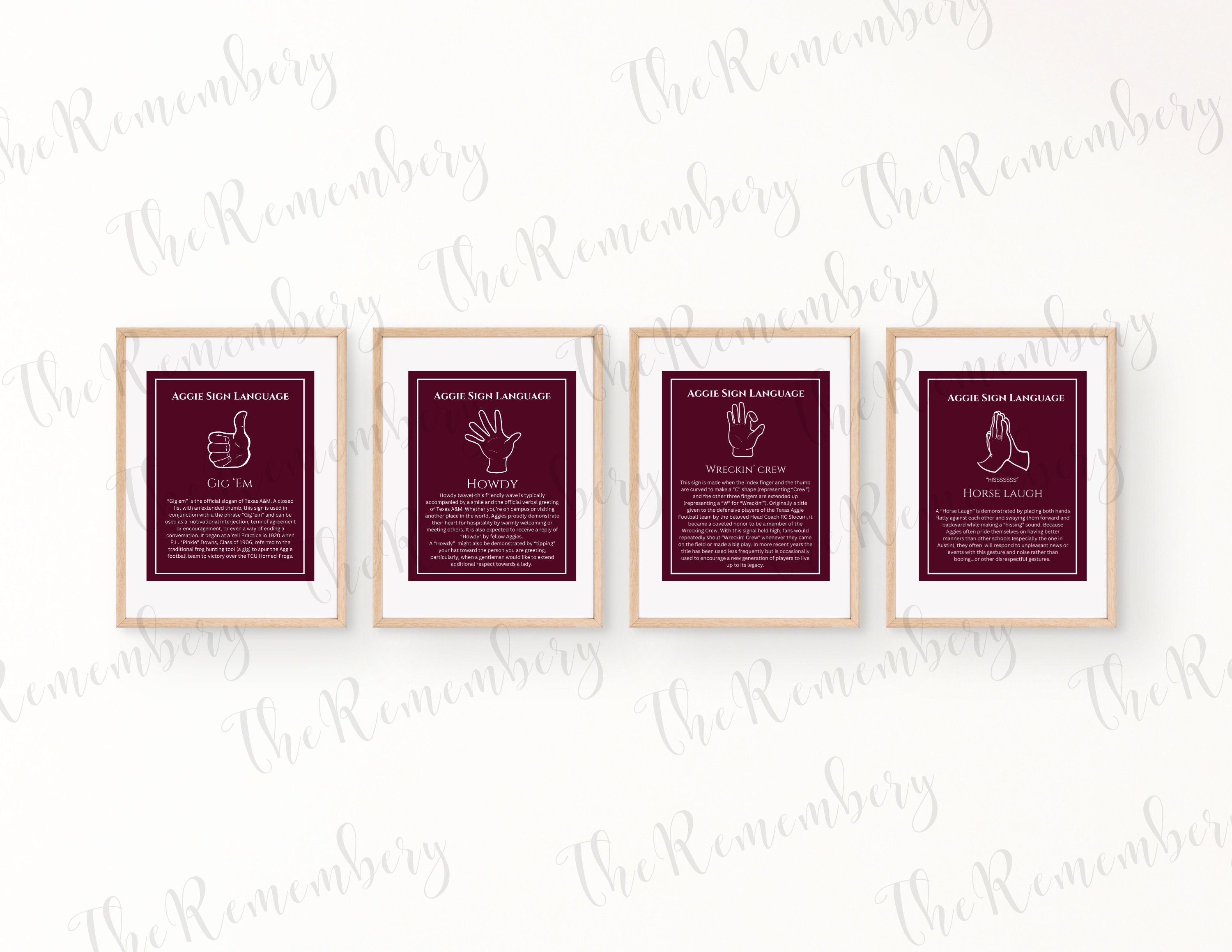 8x10 A&M Old Army Poster Pack | Digital Print | TAMU Posters | Aggies ...