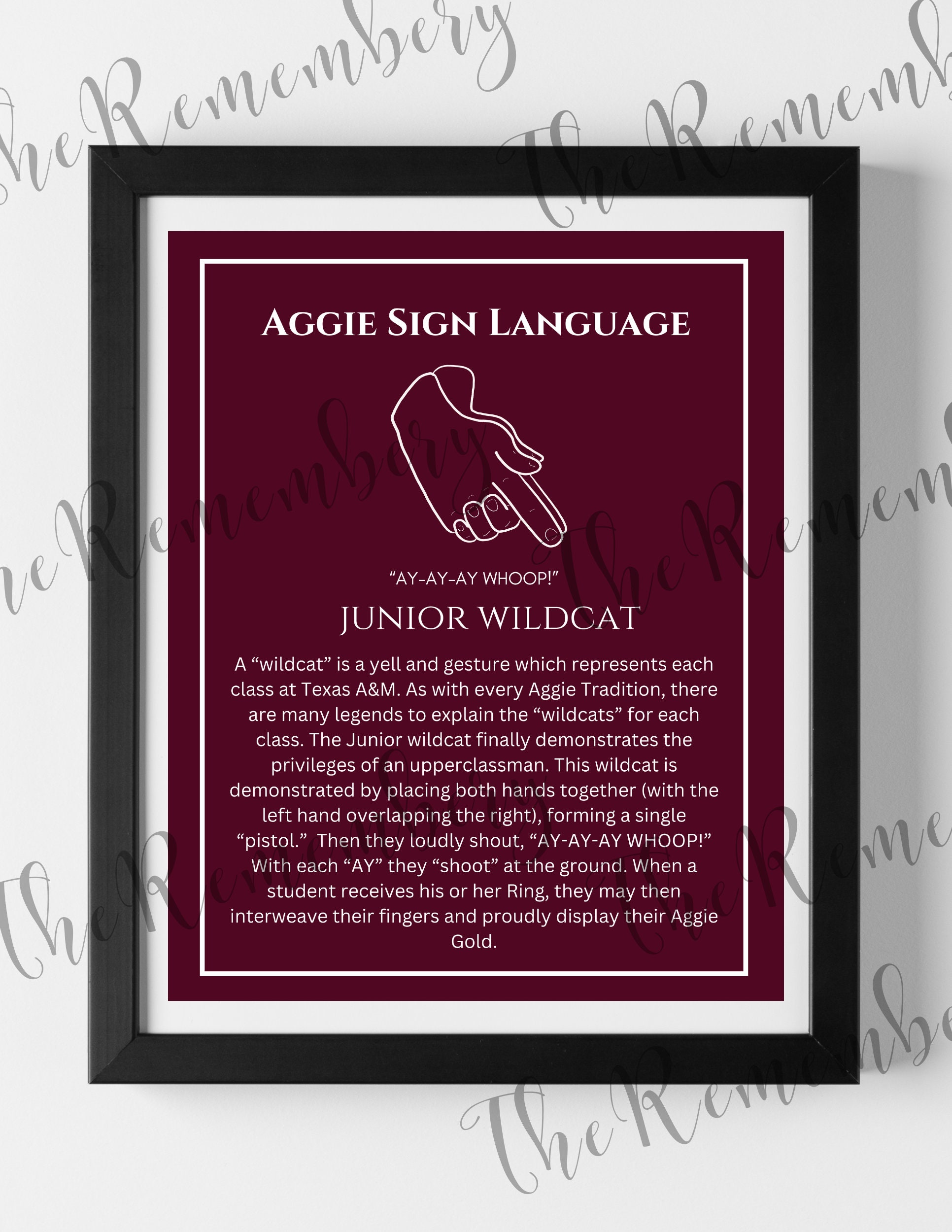 8x10 | Texas A&M Wildcat Poster Collection | Aggie Poster | TAMU ...