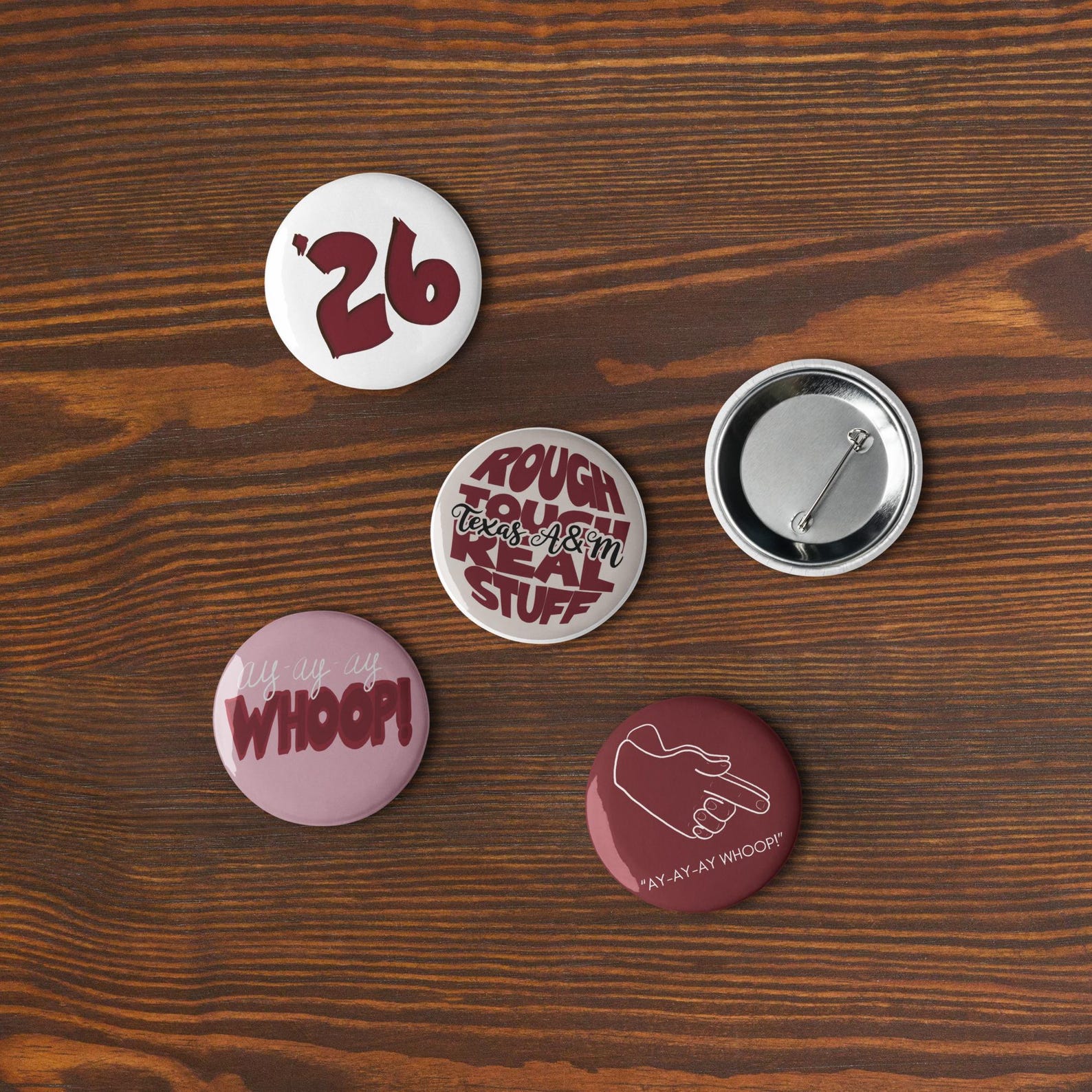 Aggie Game Day Buttons Class of '26 Set | Aggie Pinback Buttons | Texas ...