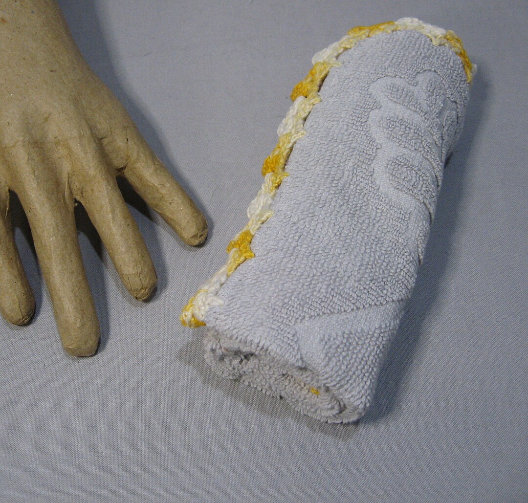Vintage Terry Cloth Washcloth - Etsy