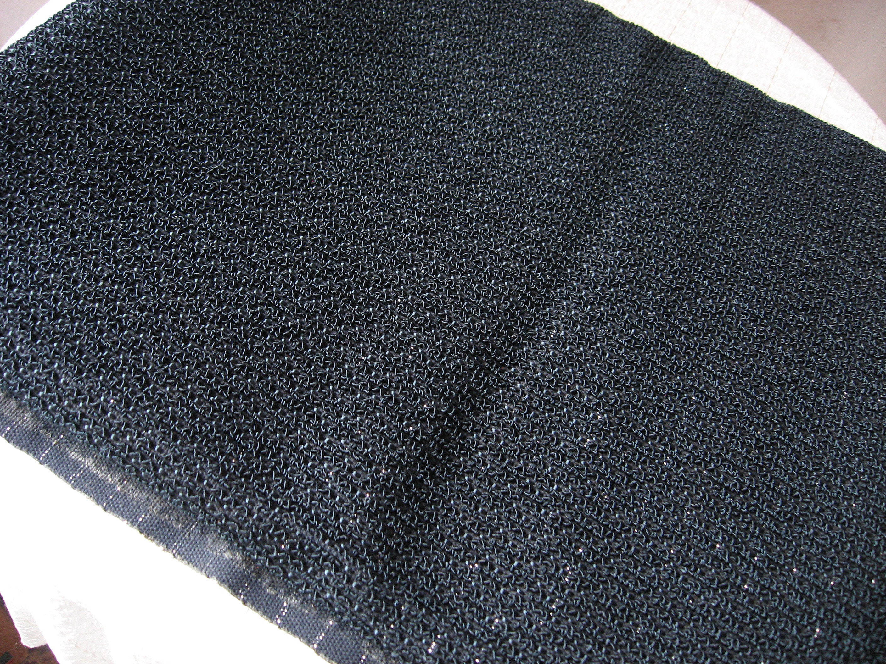 Vintage Black With Metallic Silver Threads Upholstery Fabric | Etsy