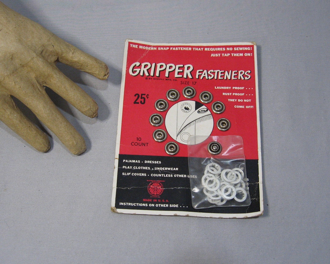 Vintage Gripper Snap Fasteners - Etsy
