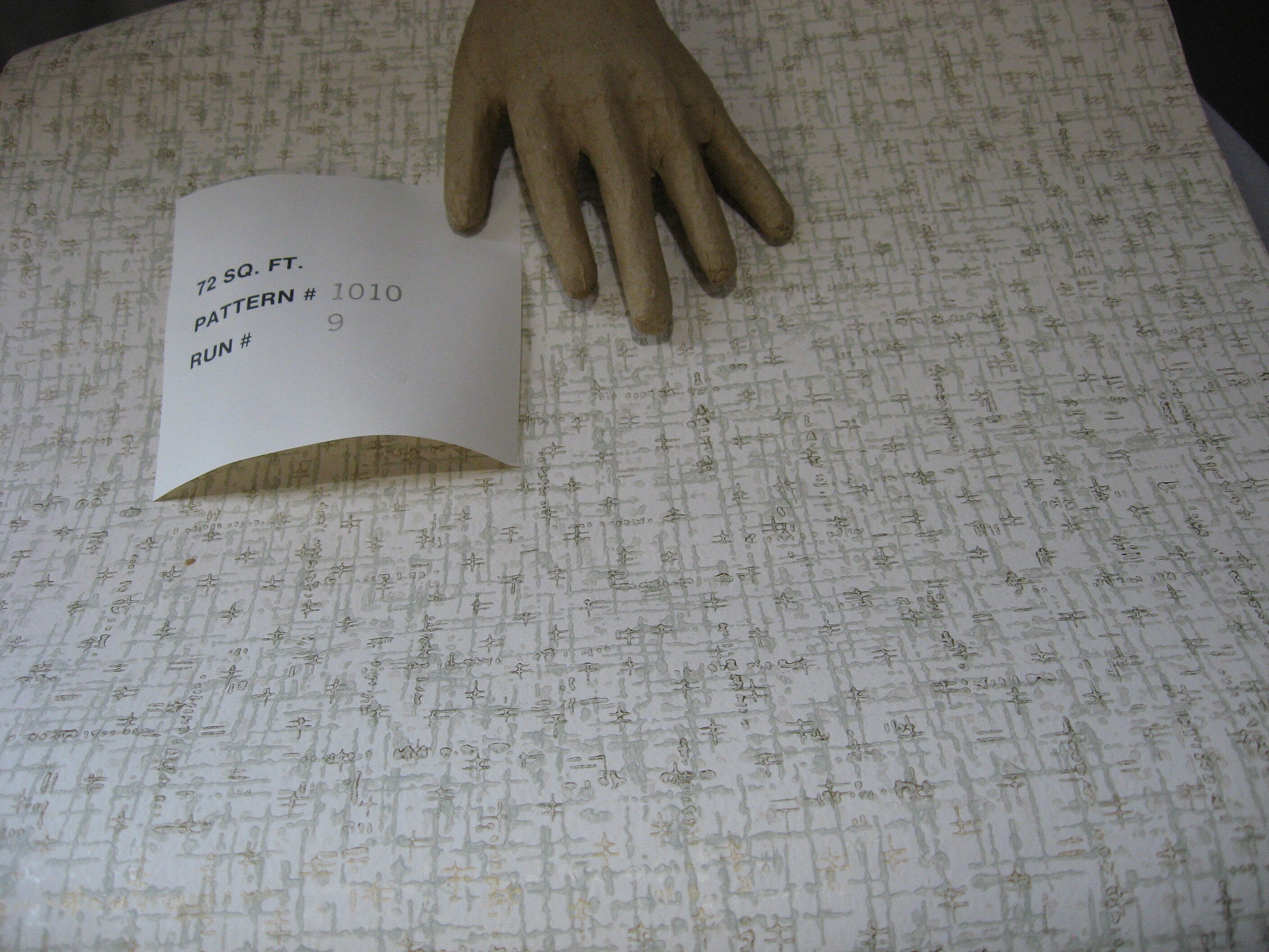 Vintage 1960s Graphic Print Wallpaper Full Roll White | Etsy