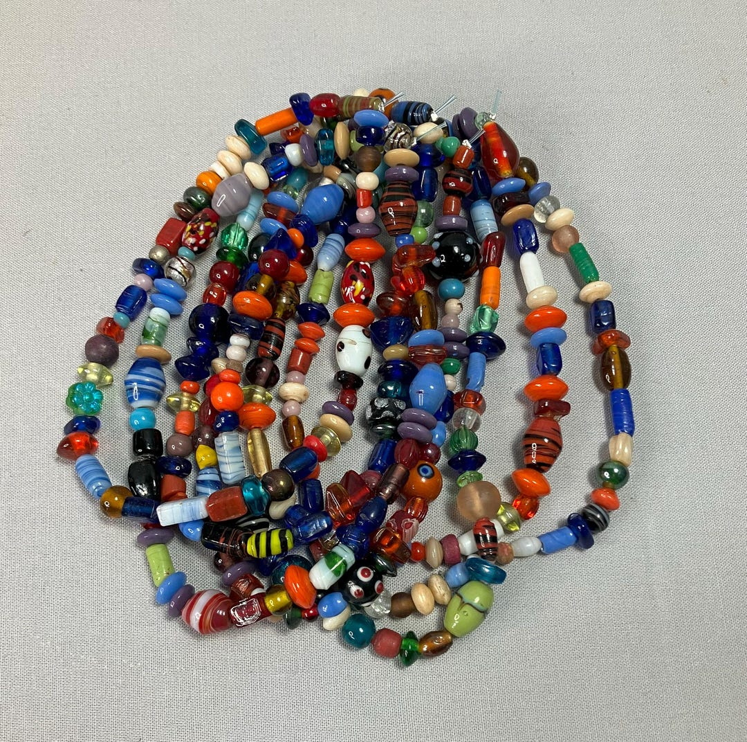 Destash Assorted Glass Beads From India 1 Foot Strands - Etsy