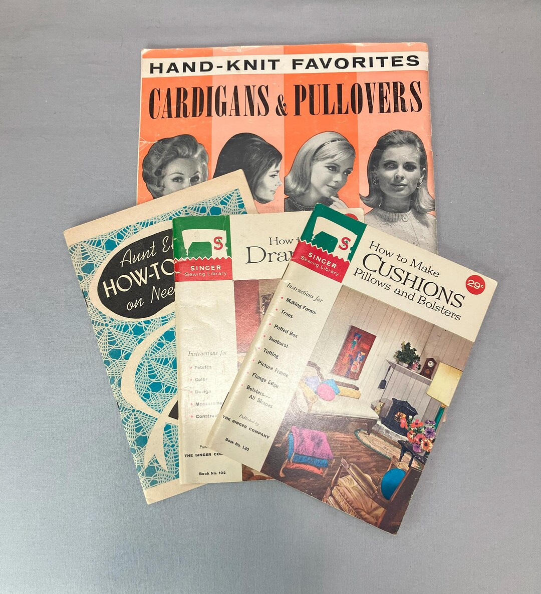 Destash Vintage Knitting and Sewing How to Booklets 1950 - 4 Booklets ...