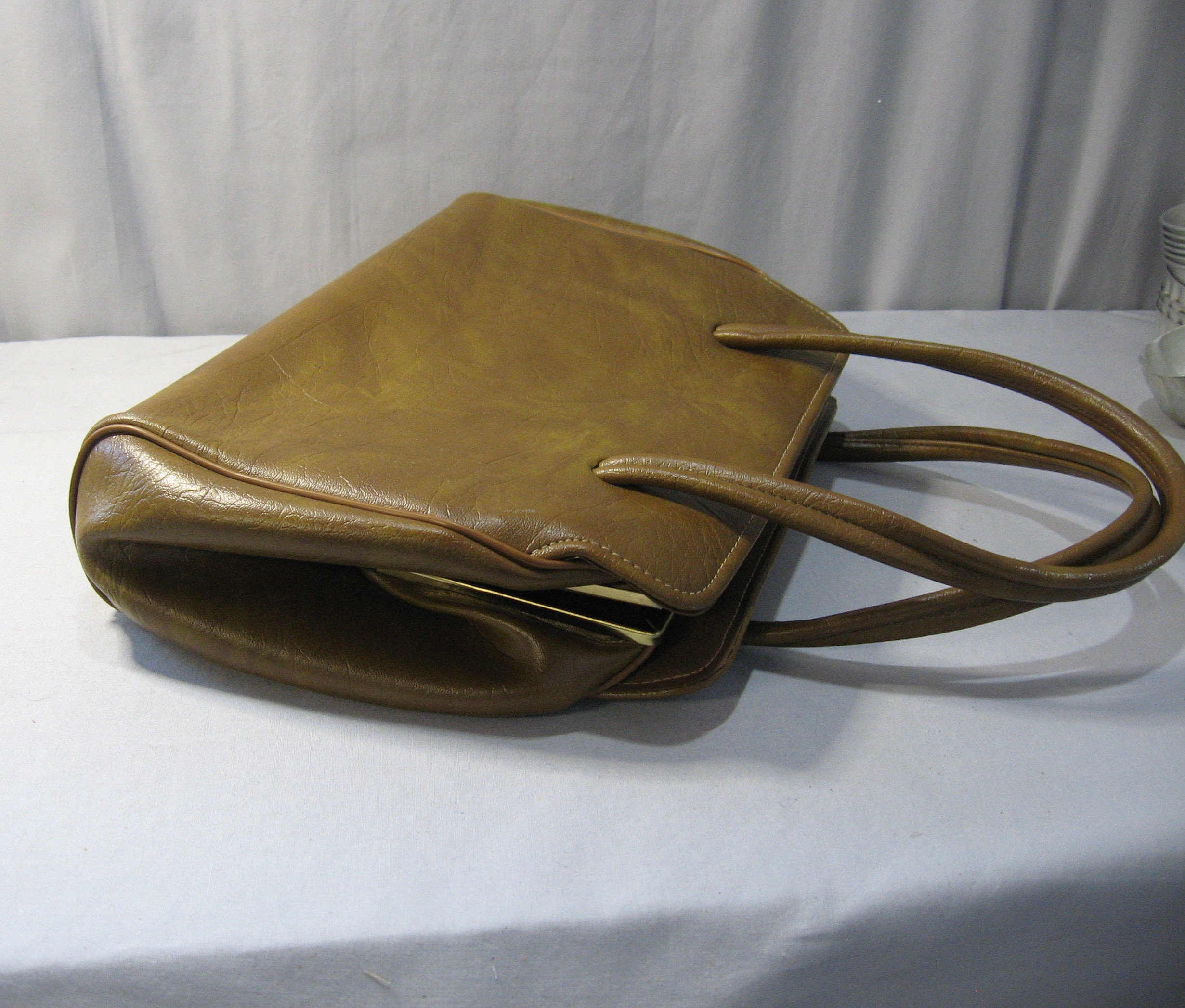 Vintage Vinyl Top Handled Pocketbook 1960s - Etsy